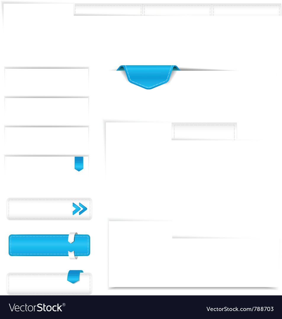 Ui elements for web Royalty Free Vector Image - VectorStock