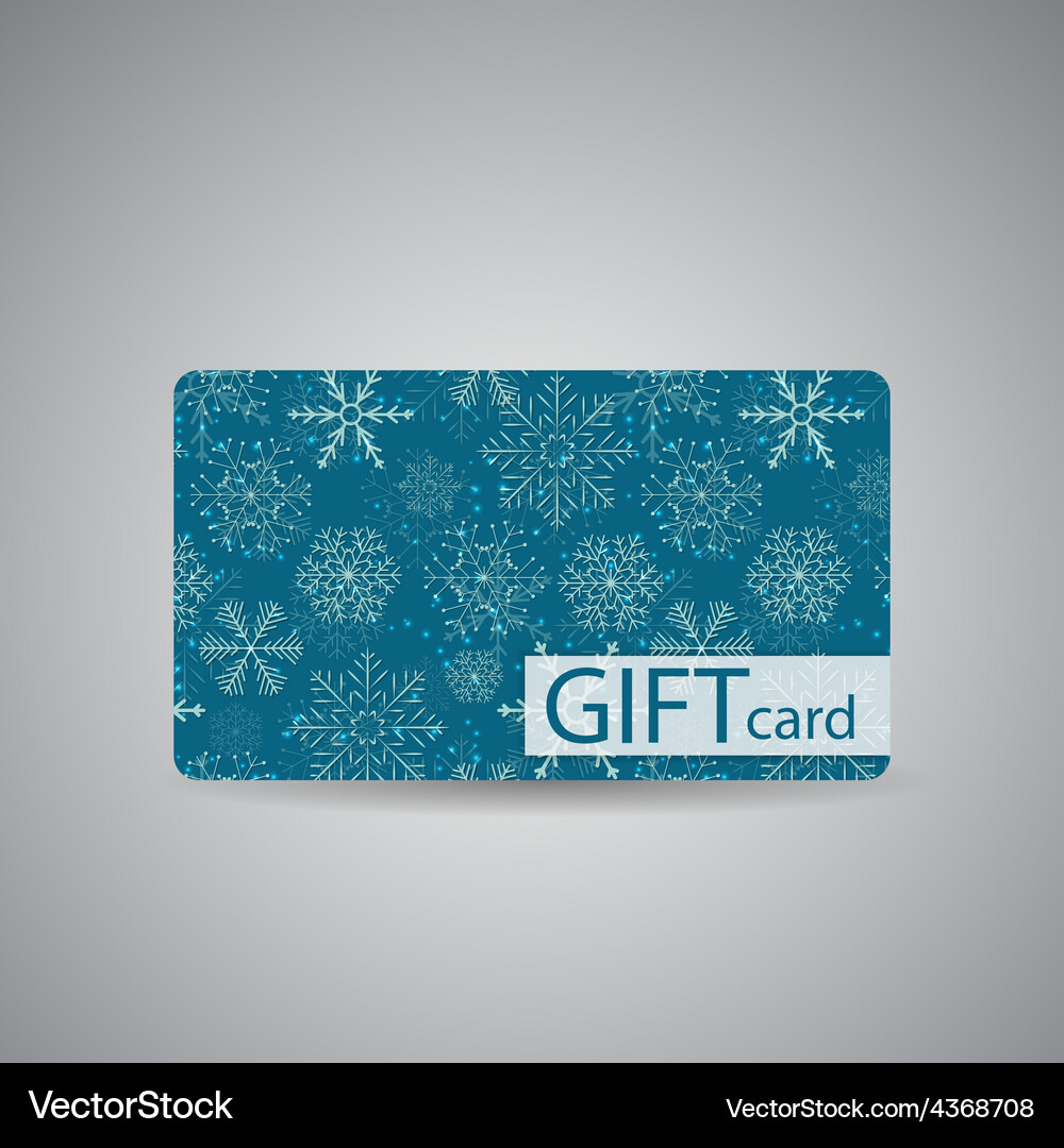 Abstract beautiful winter christmas gift card Vector Image