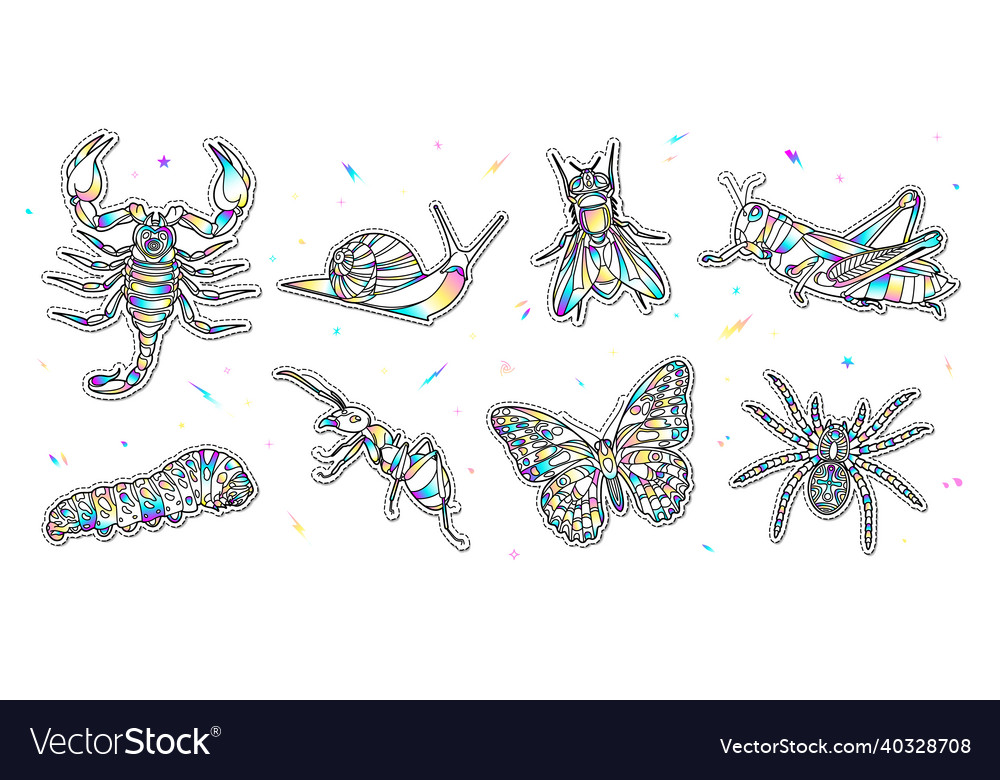 Abstract insects Royalty Free Vector Image - VectorStock