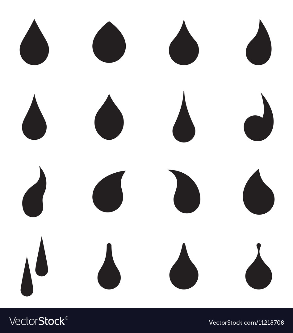 Drop shapes Royalty Free Vector Image - VectorStock