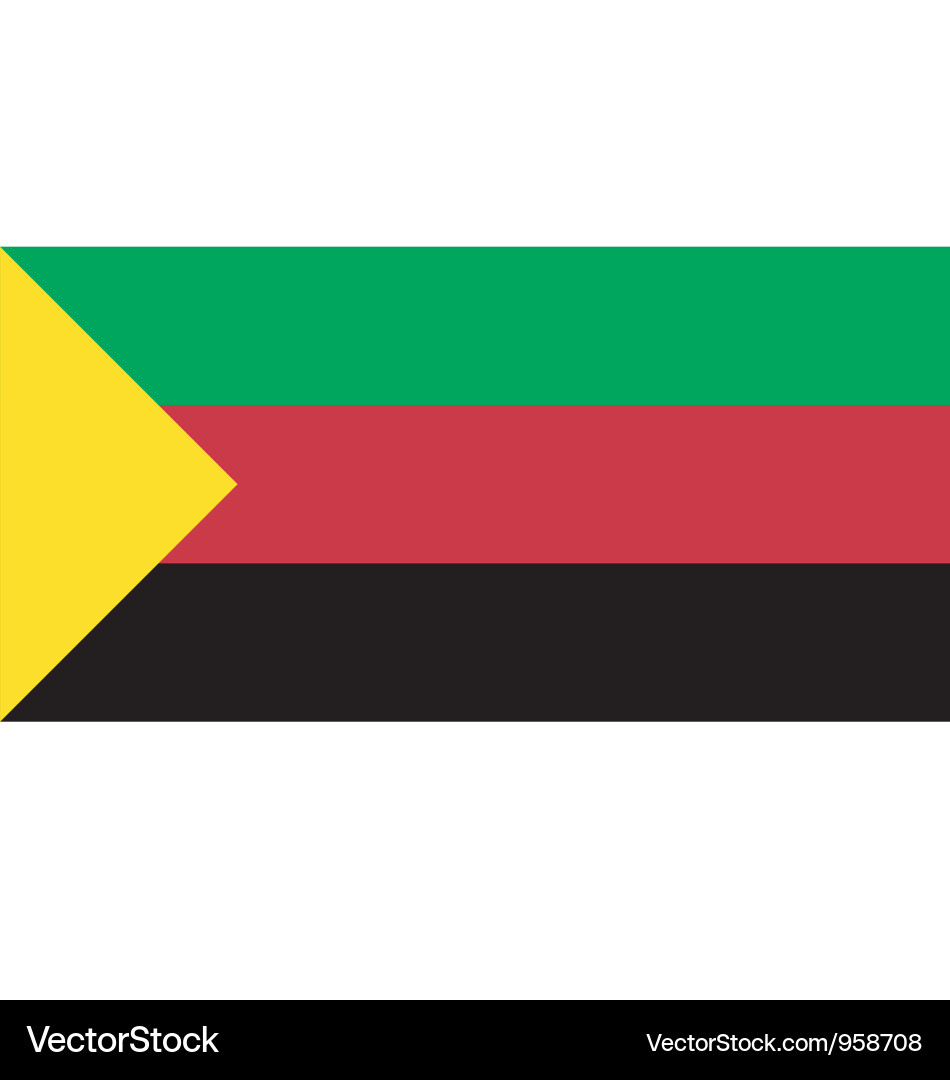Flag of the state azawad Royalty Free Vector Image