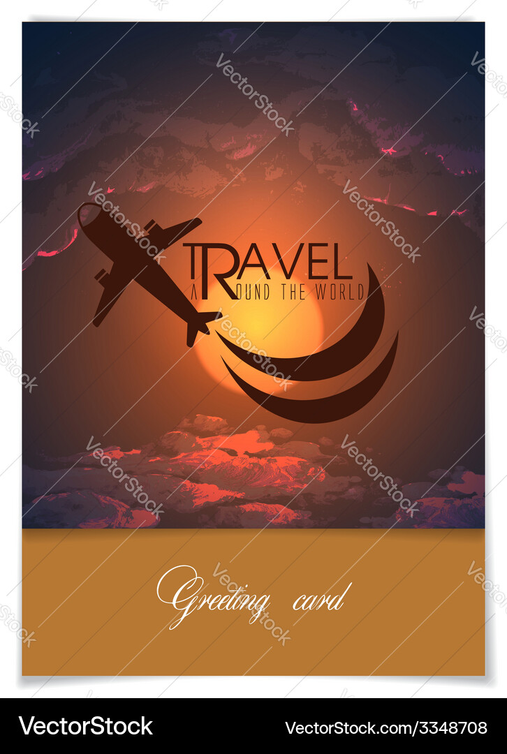 Greeting card design template Royalty Free Vector Image