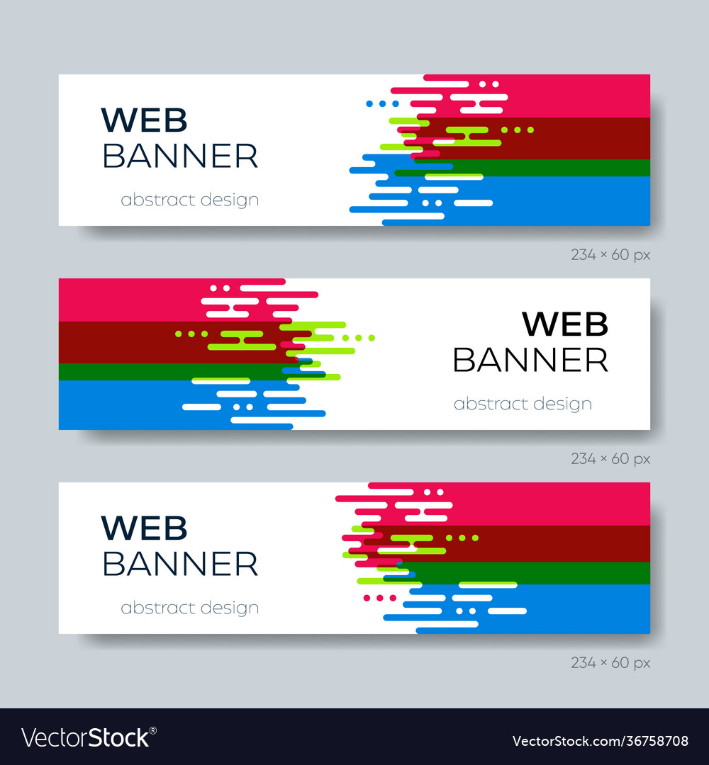 Modern creative abstract design web banner Vector Image