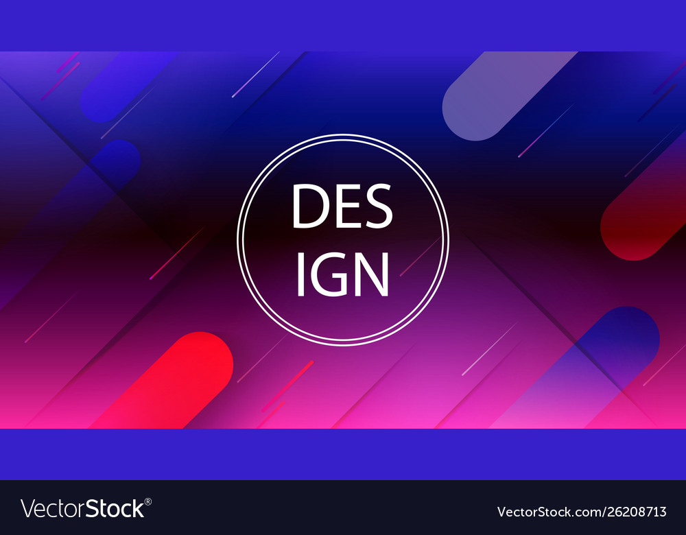 Abstract dark blue composition with a set Vector Image