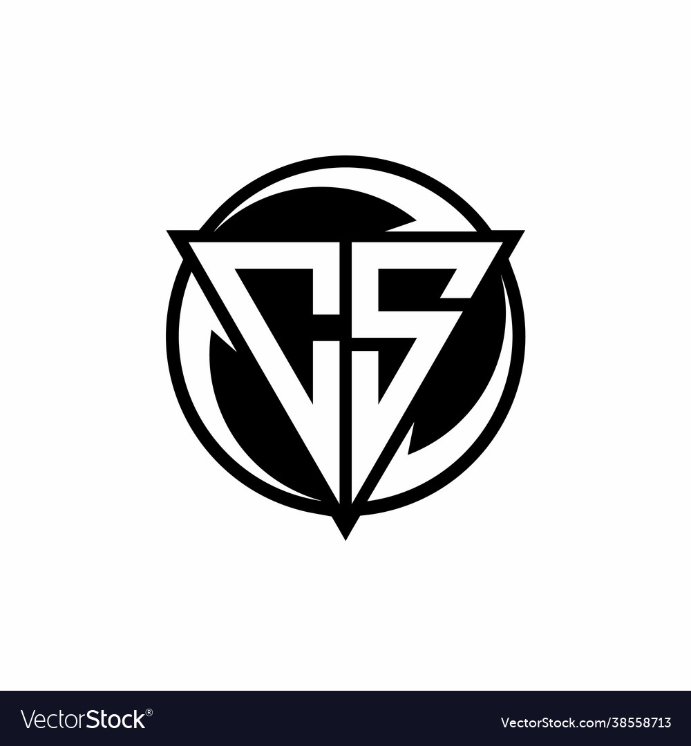 Cs logo monogram design template Royalty Free Vector Image