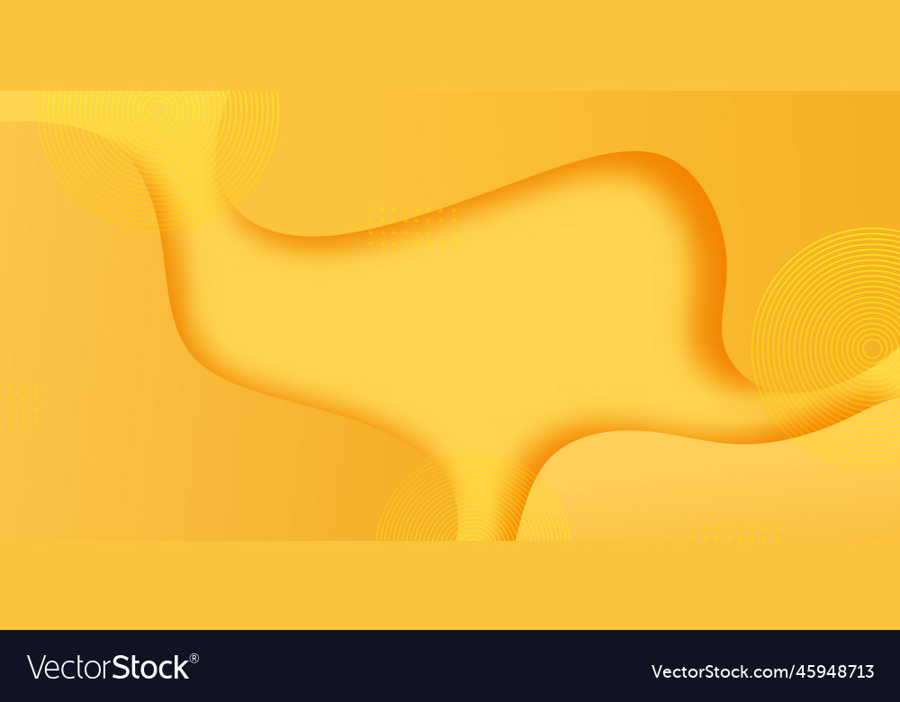 Gradient geometric shape background yellow colors Vector Image