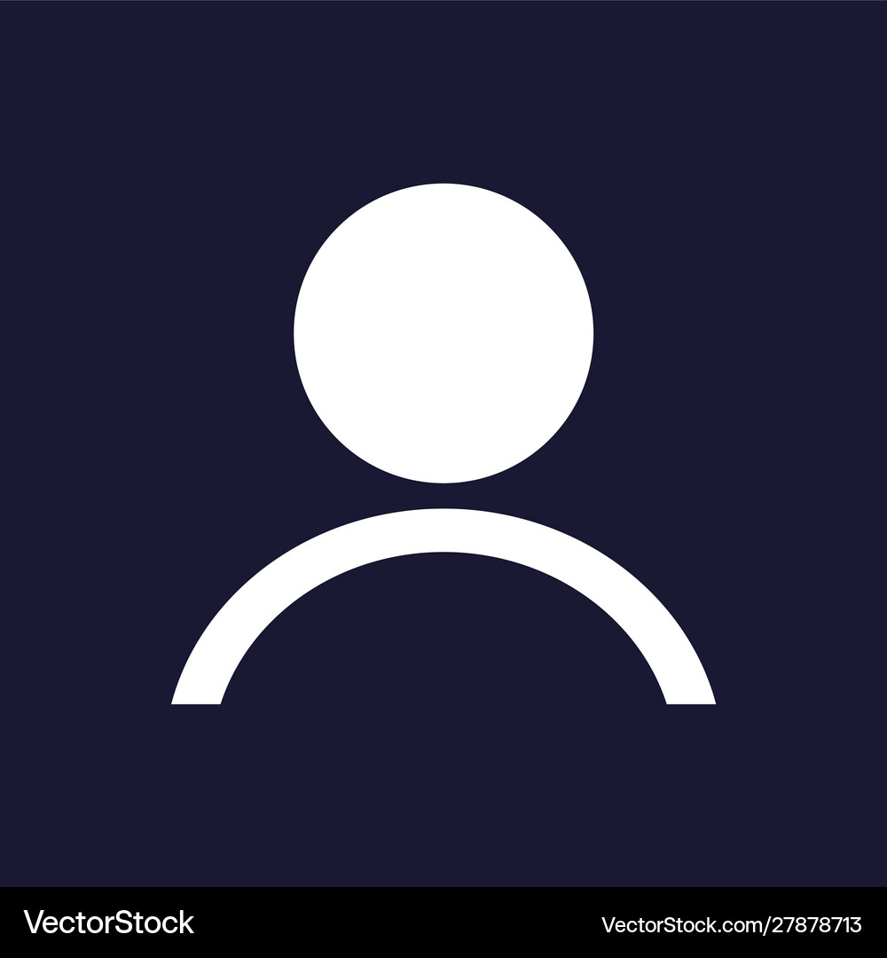 Image a person icon people icon white icon Vector Image