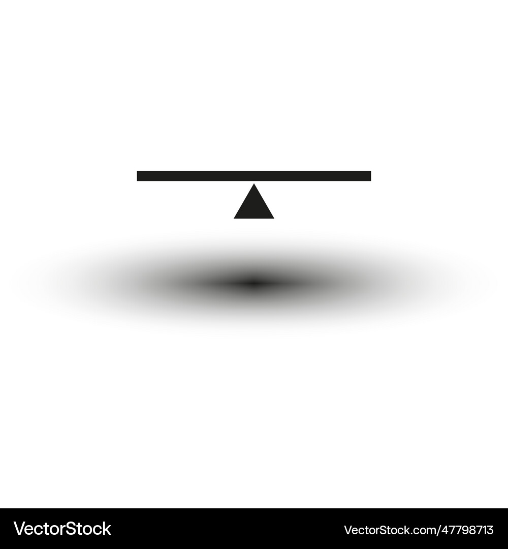 See saw icon seesaw icon Royalty Free Vector Image