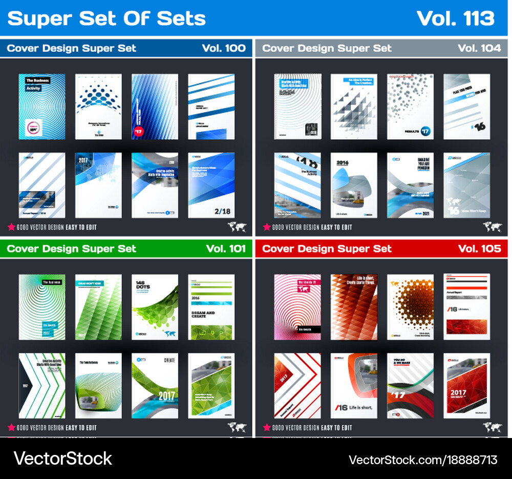 Set of design business template Royalty Free Vector Image