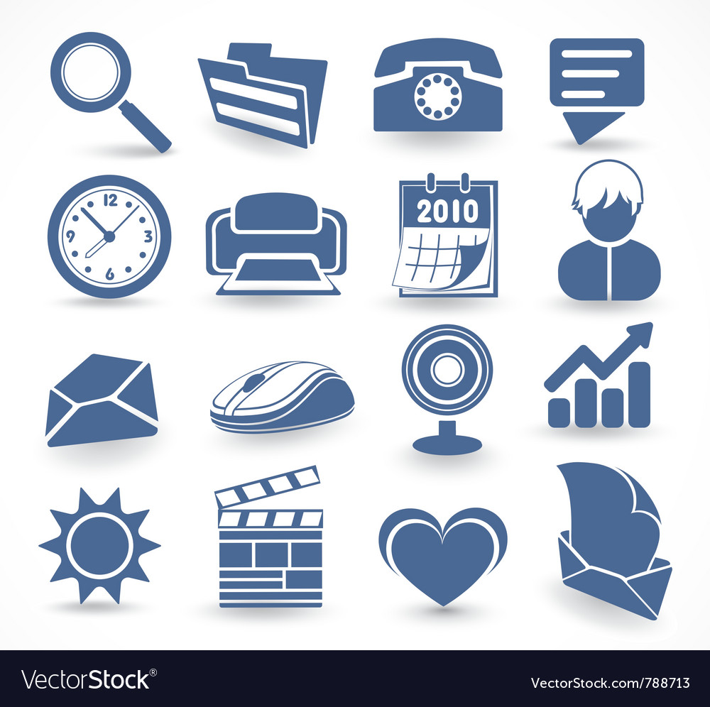 Technology set of icons Royalty Free Vector Image