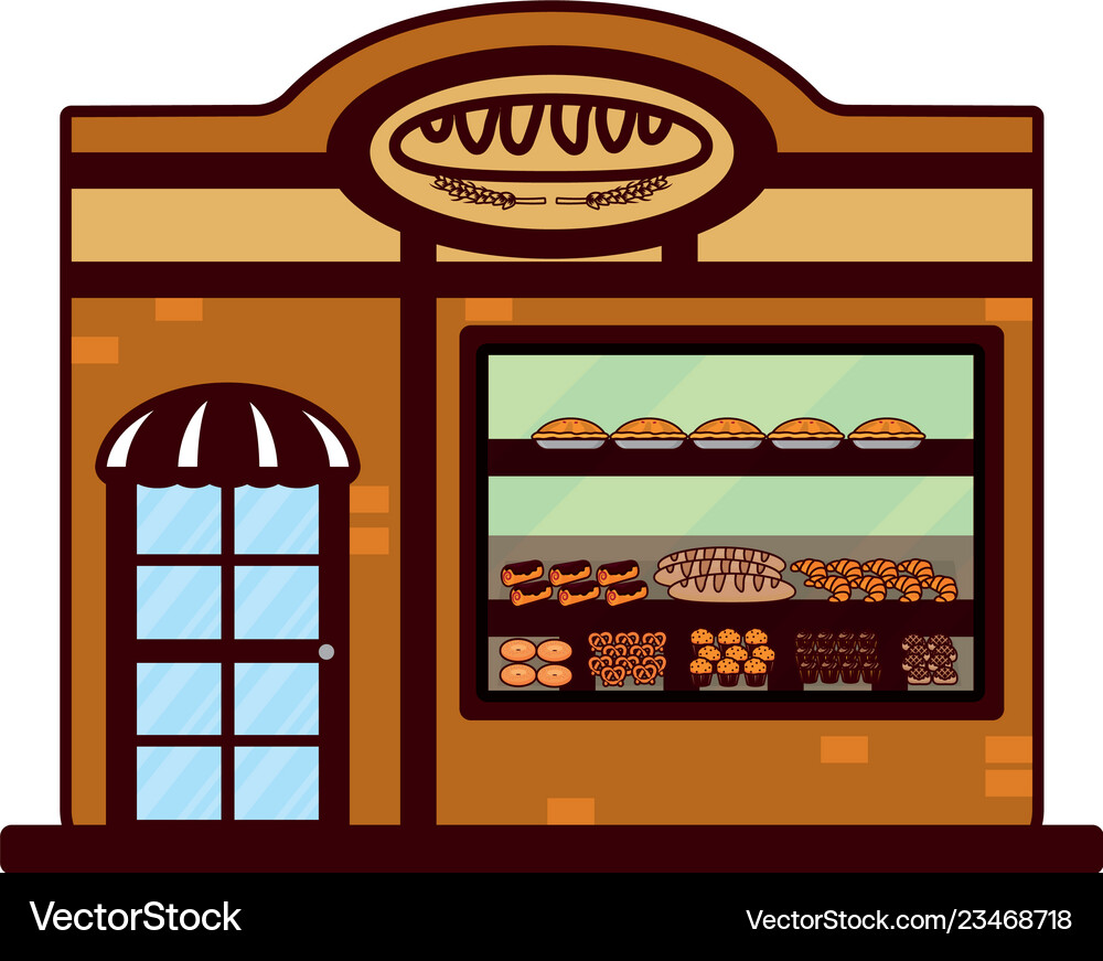Bakery food cartoon Royalty Free Vector Image - VectorStock