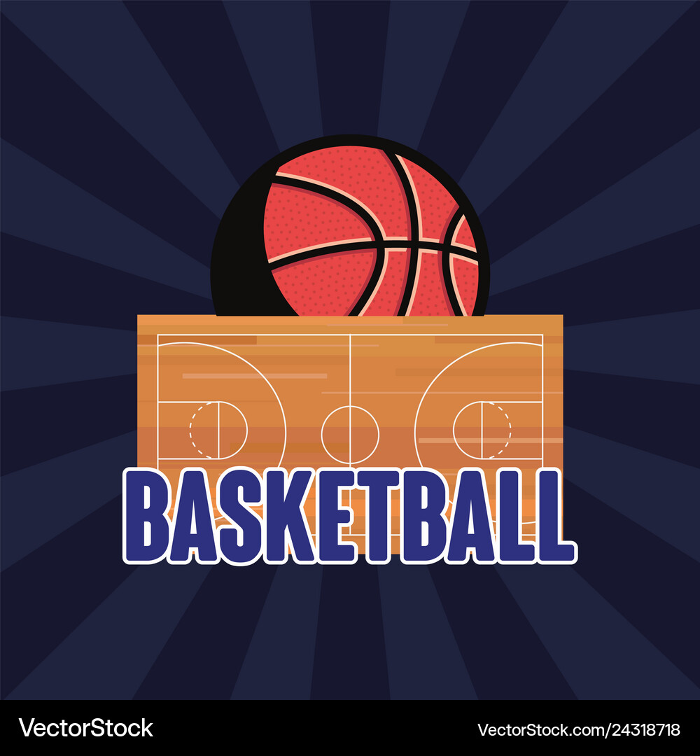 Basketball sport design Royalty Free Vector Image