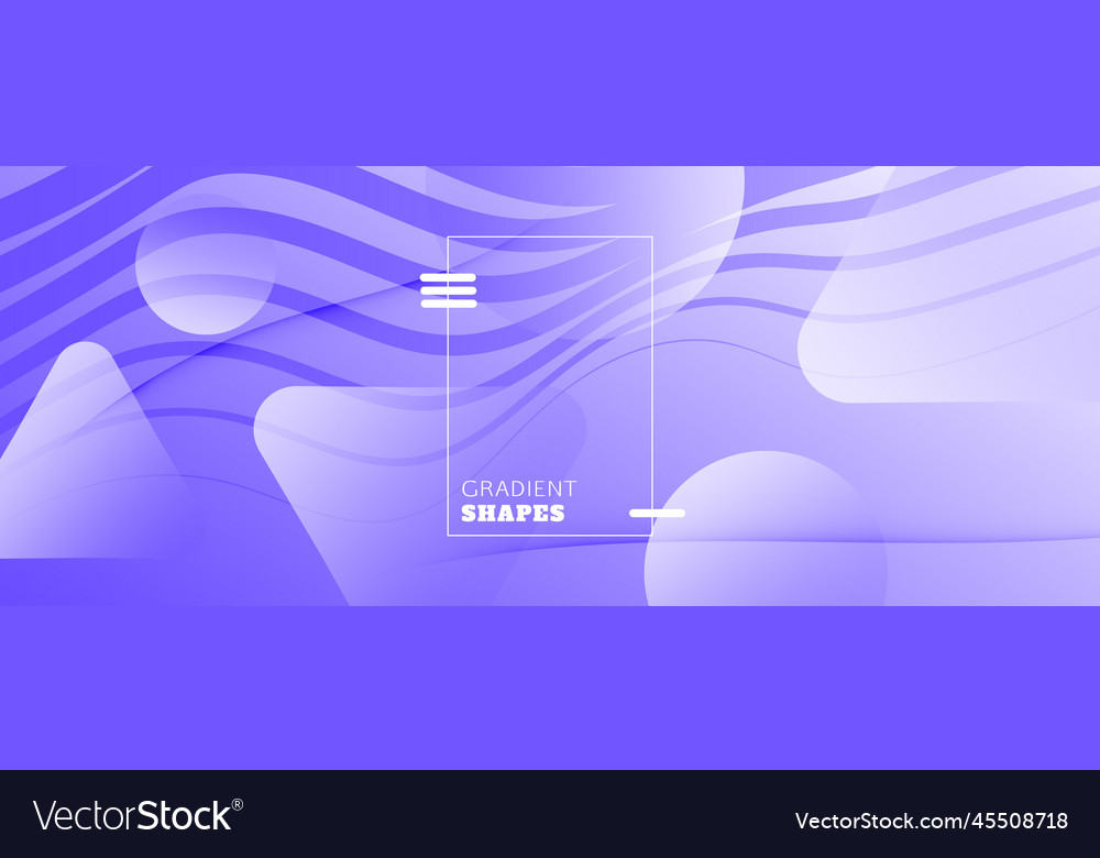 Gradient background 3d flow shapes Royalty Free Vector Image