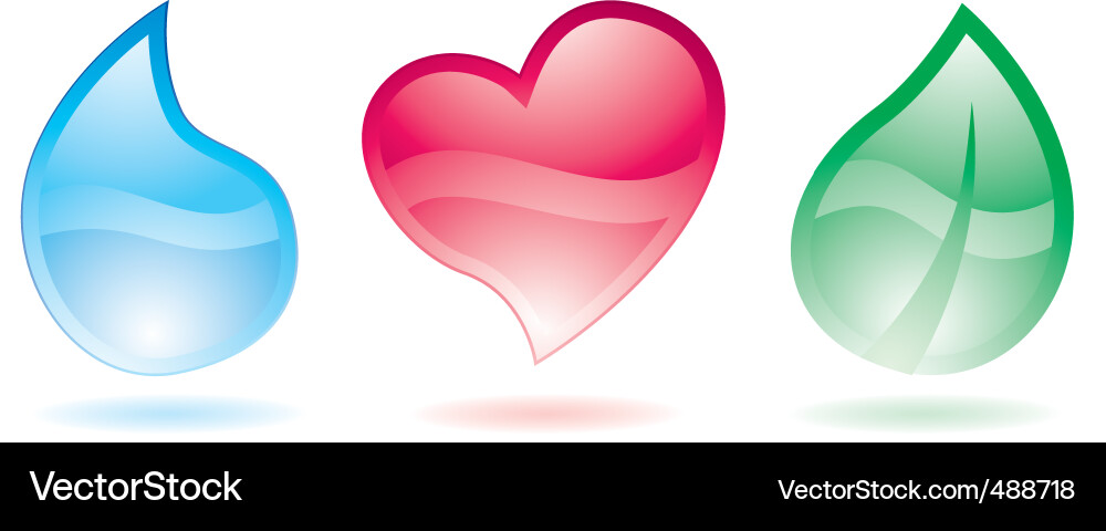 Set of glossy icons Royalty Free Vector Image - VectorStock