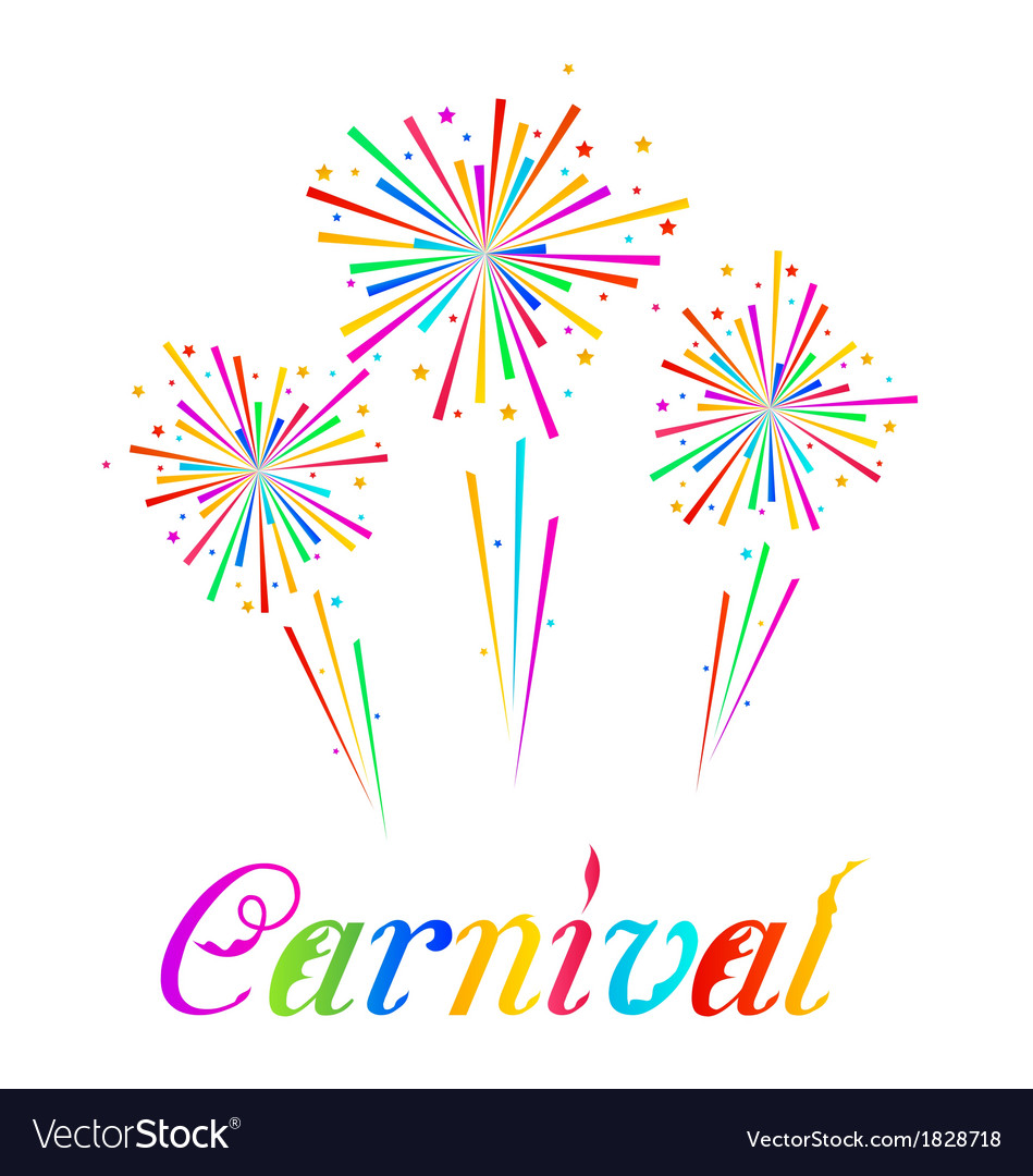 Sketch abstract colorful exploding firework Vector Image