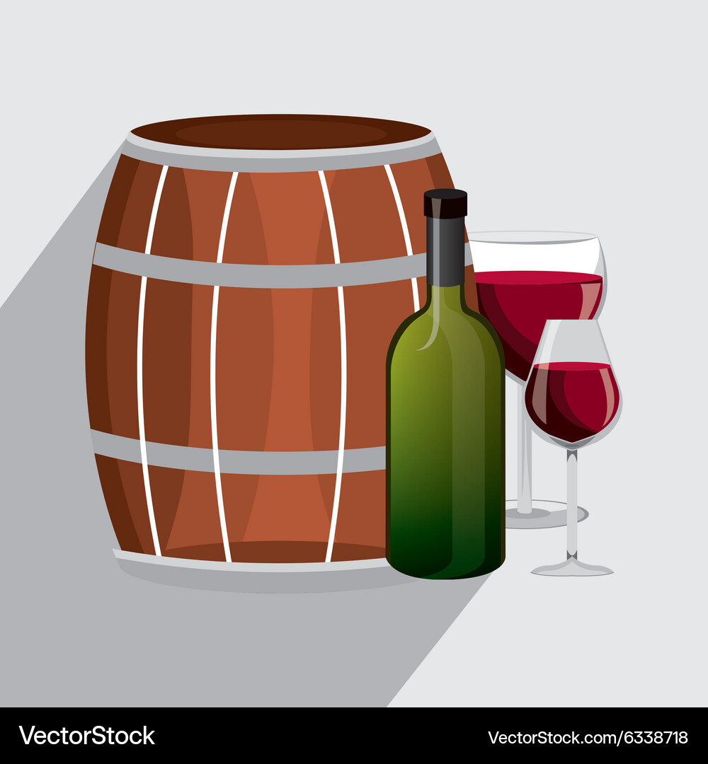 Wein trinken Grafikdesign mit Icons Lizenzfreier Vektor