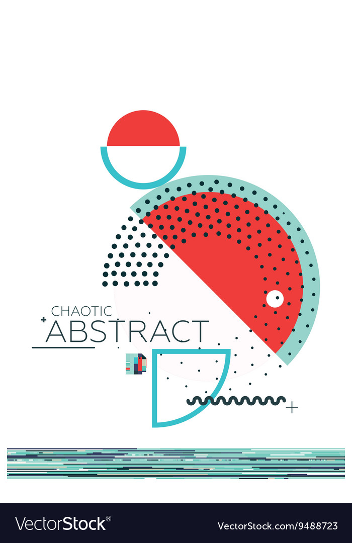 Abstract geometric composition Royalty Free Vector Image