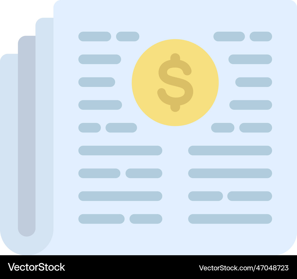 Business news icon image suitable Royalty Free Vector Image