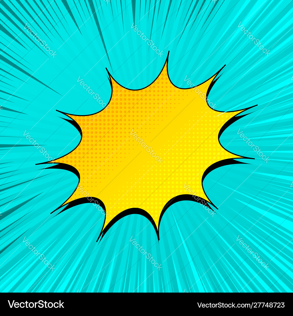 Comic elegant bright template Royalty Free Vector Image