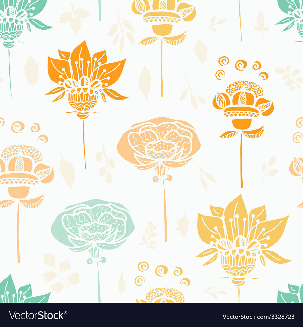 Floral Seamless Pattern Royalty Free Vector Image