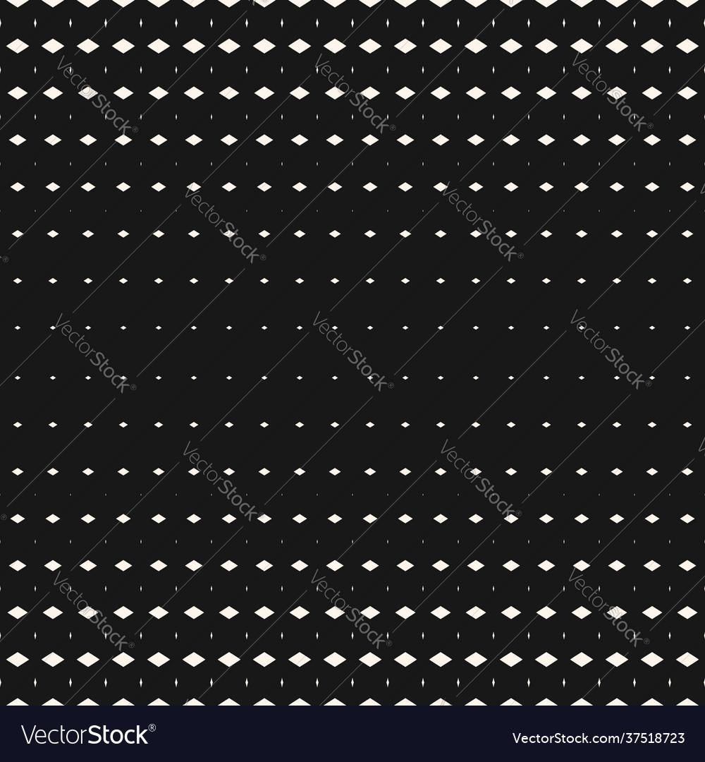 Halftone geometric seamless pattern with rhombus Vector Image