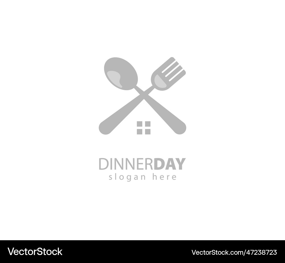 Home cooking food logo Royalty Free Vector Image