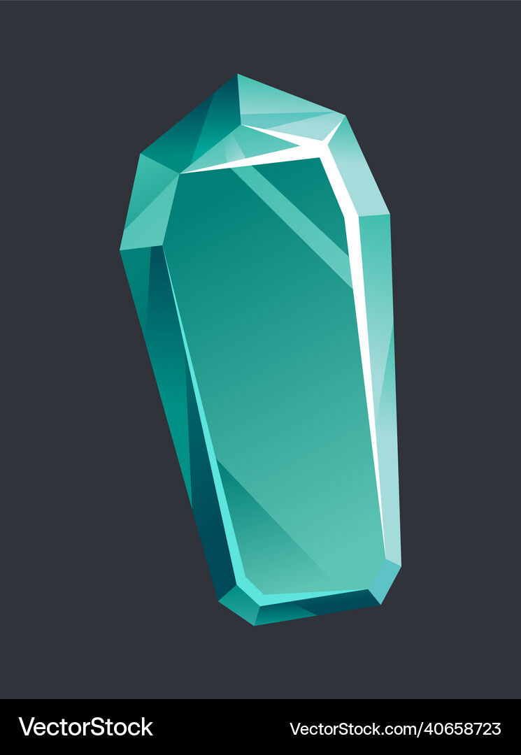 Jewelry gemstone precious stone or gem Royalty Free Vector