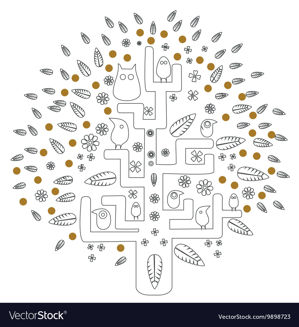 Magic tree Royalty Free Vector Image - VectorStock