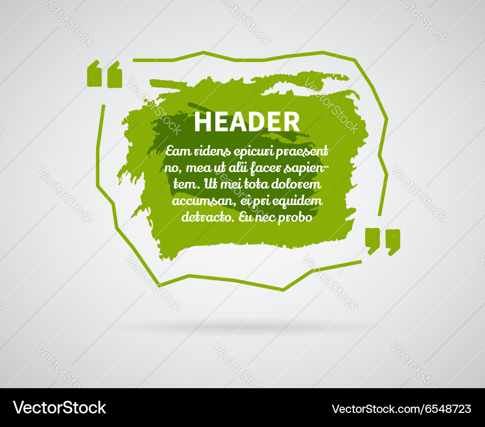 Quote blank templates watercolor ink splash Vector Image