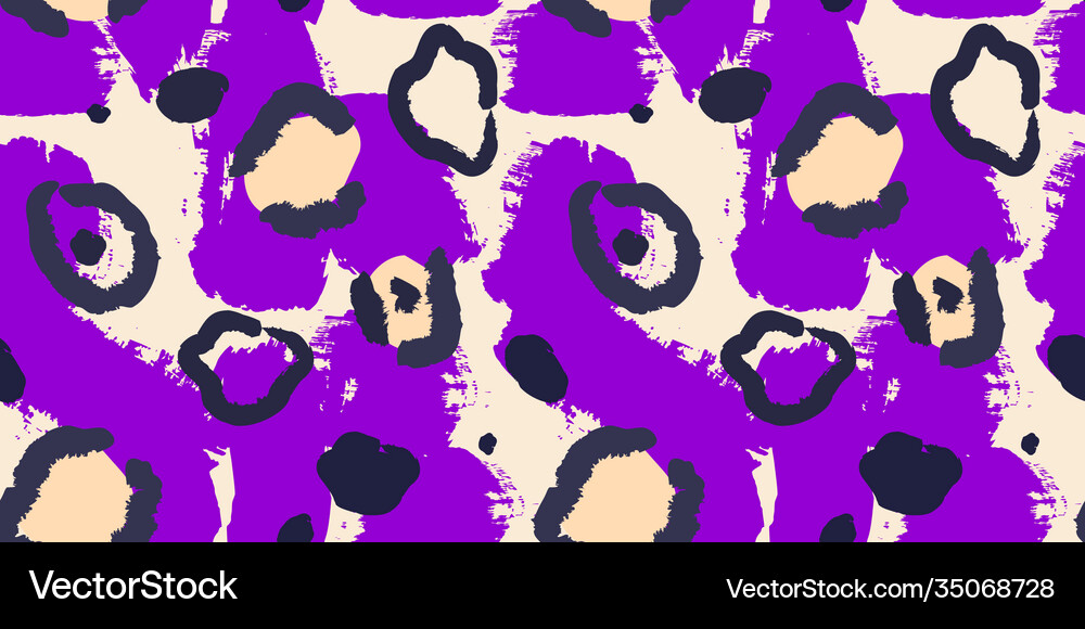 Abstract purple animal print Royalty Free Vector Image