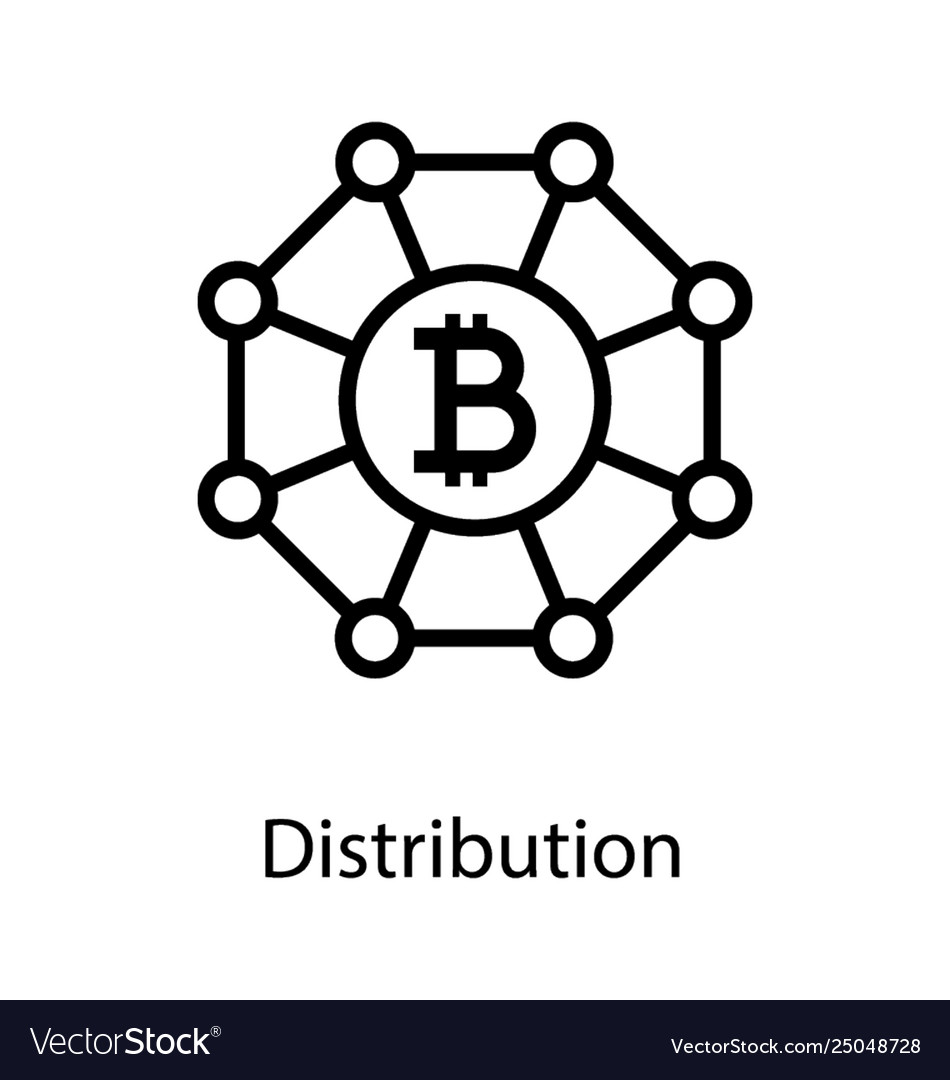 Bitcoin network Royalty Free Vector Image - VectorStock