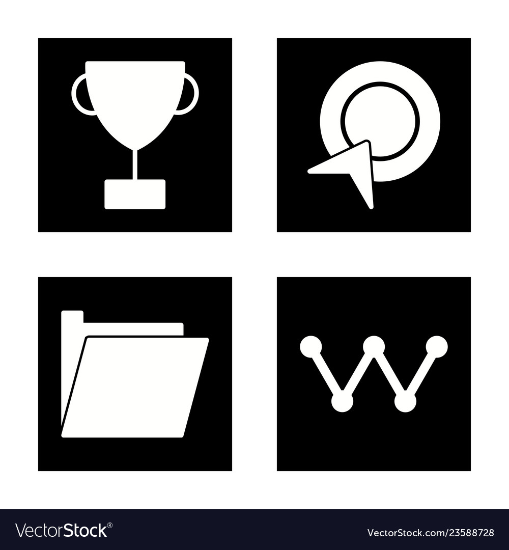 Set of seo search engine optimization icons Vector Image