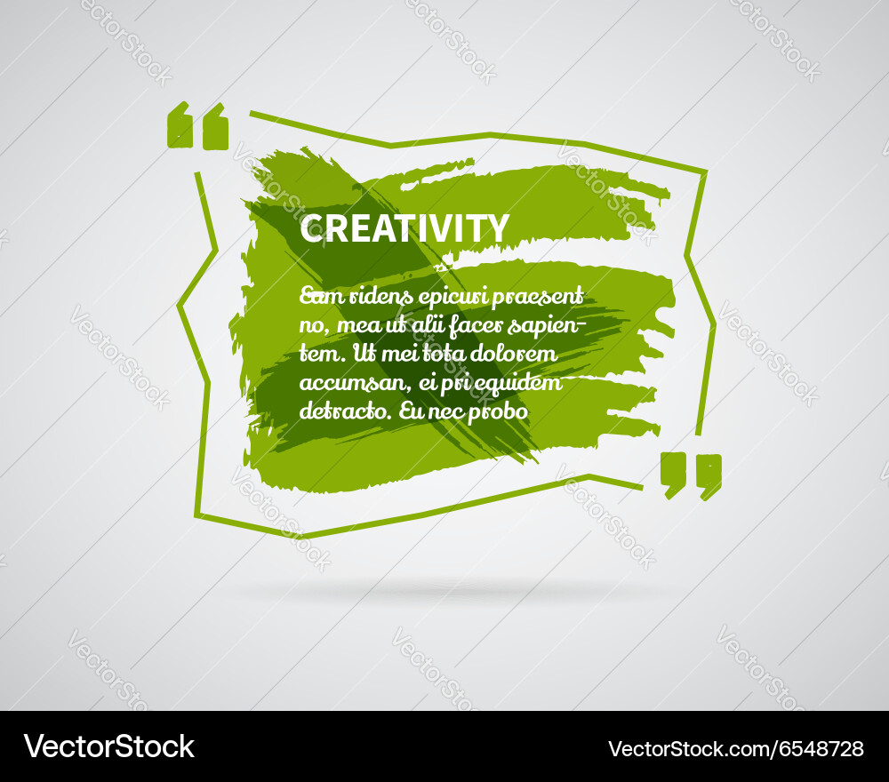 Watercolor ink splash quote blank templates Vector Image