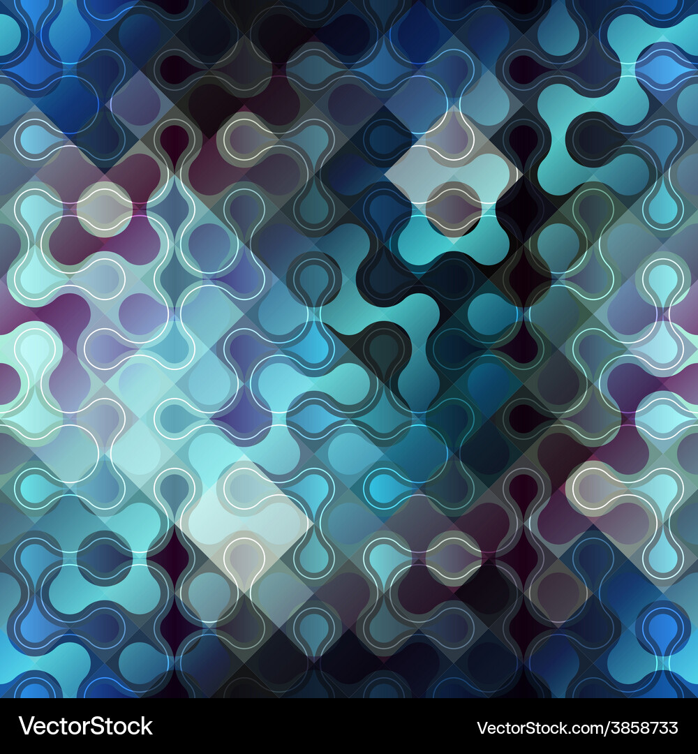 Abstract geometric pattern with figures connected Vector Image