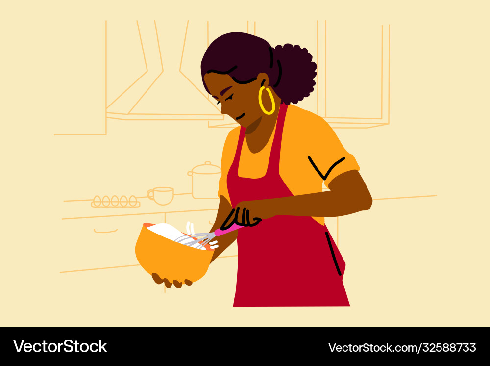 Cooking baking hobby food preparation concept Vector Image
