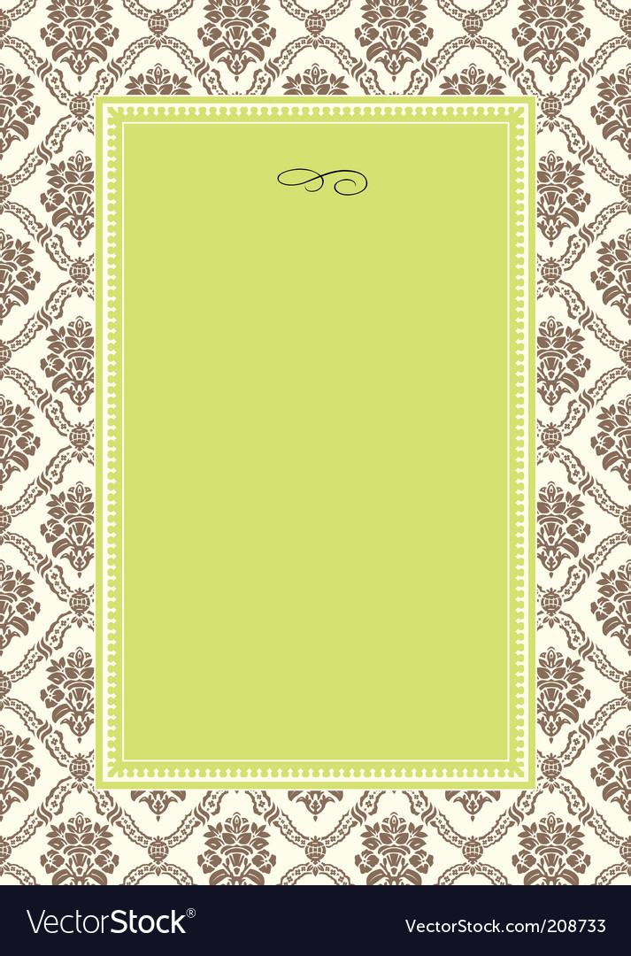 Floral pattern and border Royalty Free Vector Image