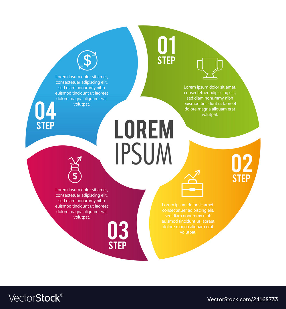 Infographic Data Diagram With Lorem Ipsum Vector Image