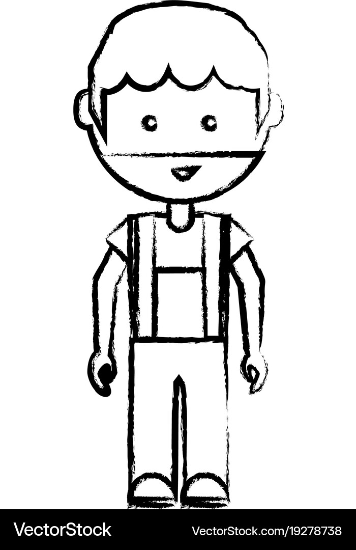 Cartoon mechanic man icon Royalty Free Vector Image