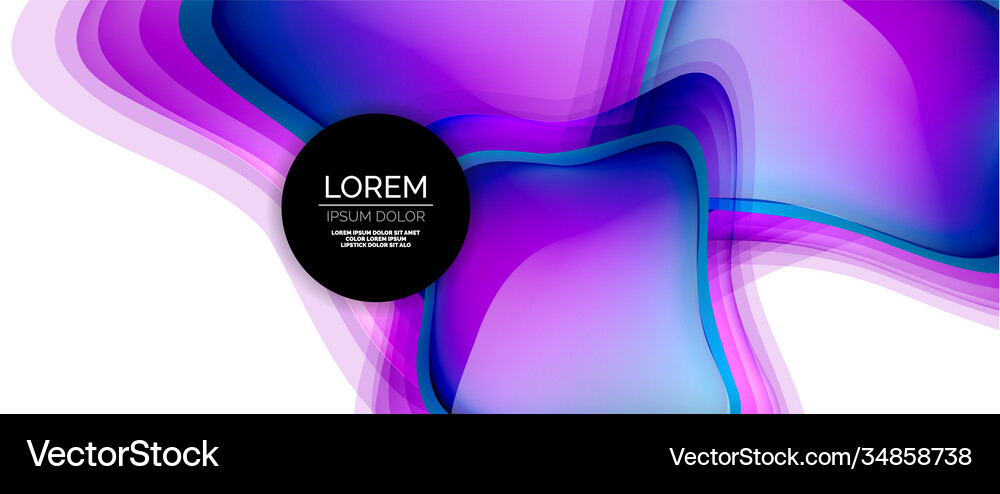 Circles and bubbles abstract background fluid Vector Image