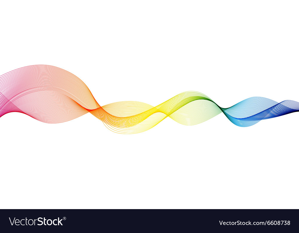 Colorful wave Royalty Free Vector Image - VectorStock