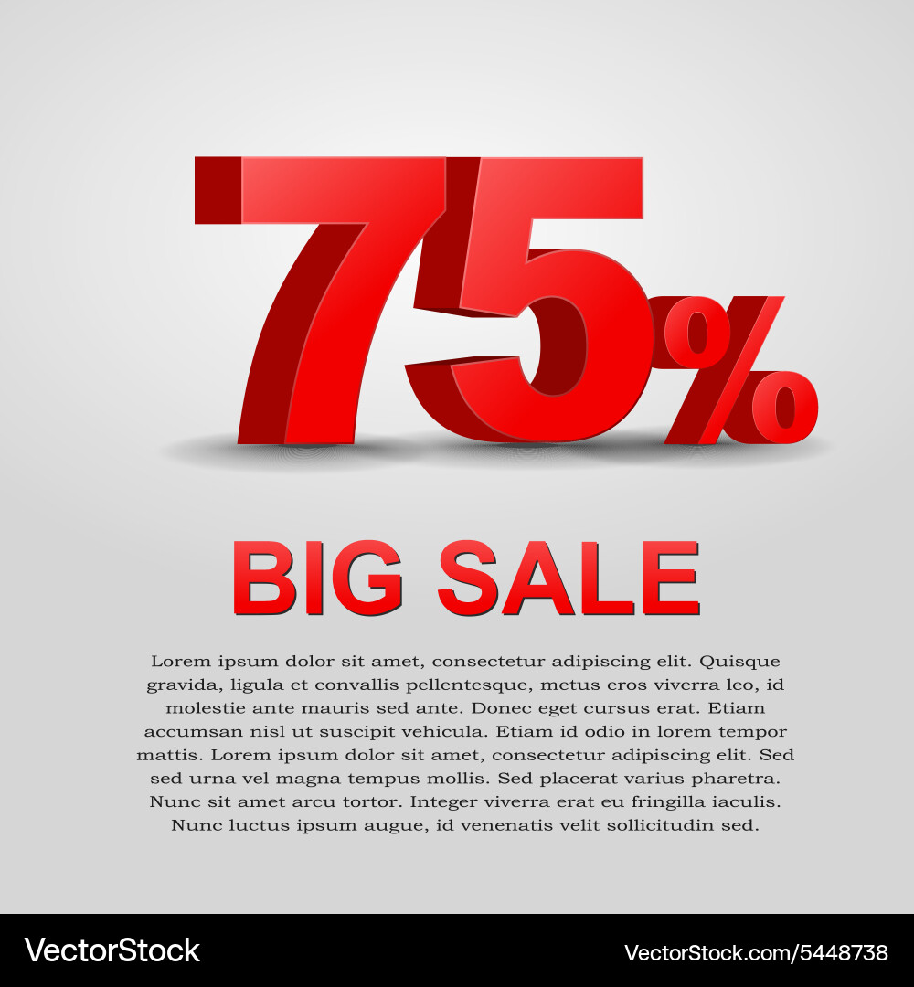 Design a poster for sale Royalty Free Vector Image