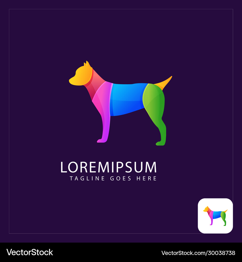 Dog logo Royalty Free Vector Image - VectorStock