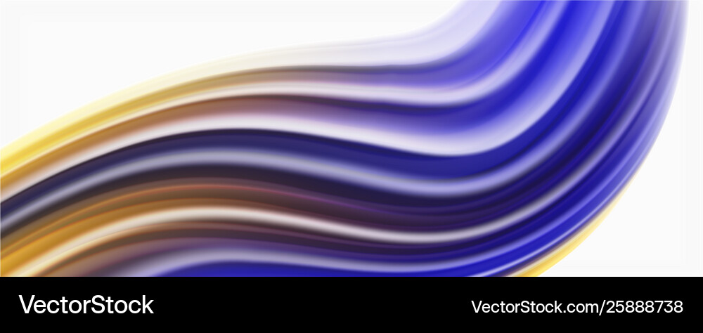 Modern liquid color flow on white - colorful Vector Image
