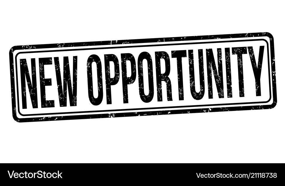 New opportunity grunge rubber stamp Royalty Free Vector
