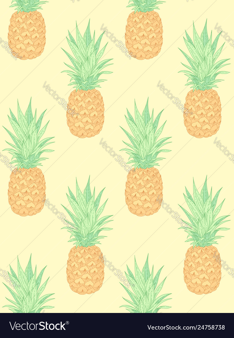 Pineapples pattern Royalty Free Vector Image - VectorStock