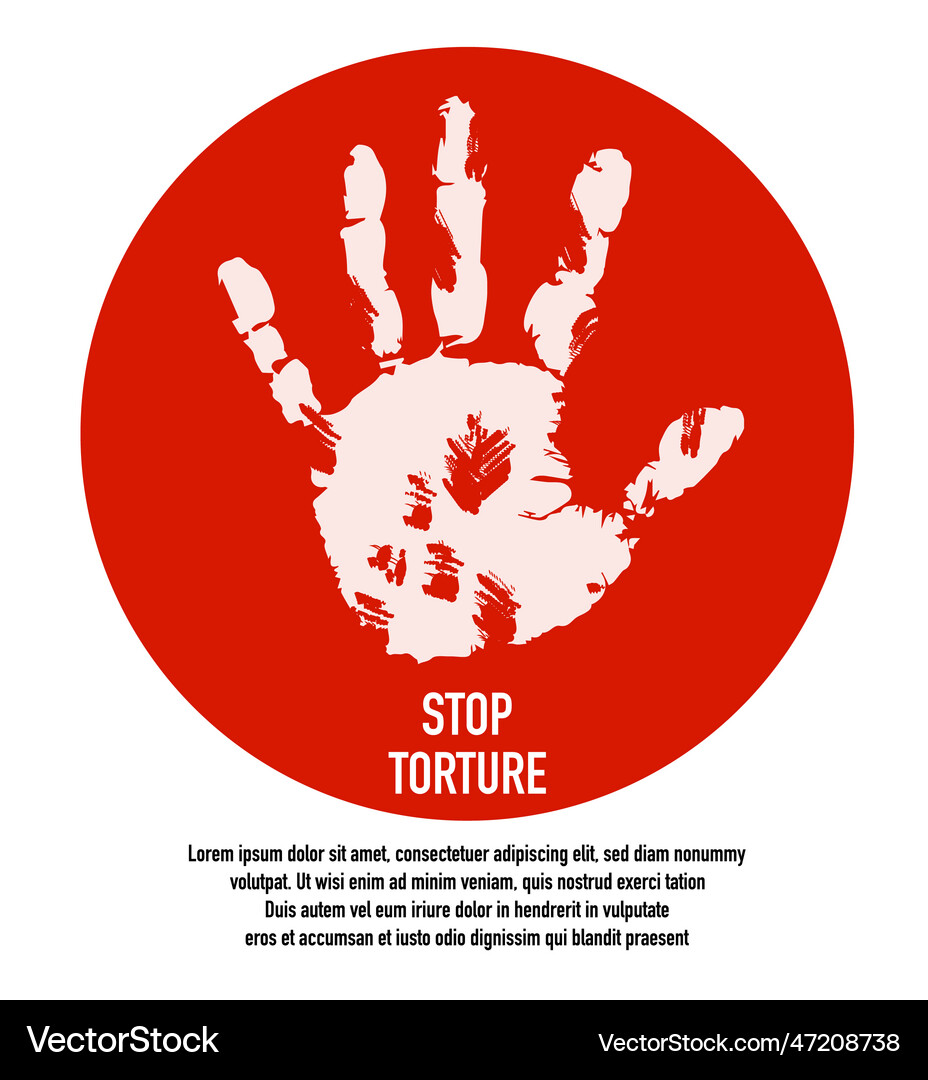 Victims of torture Royalty Free Vector Image - VectorStock