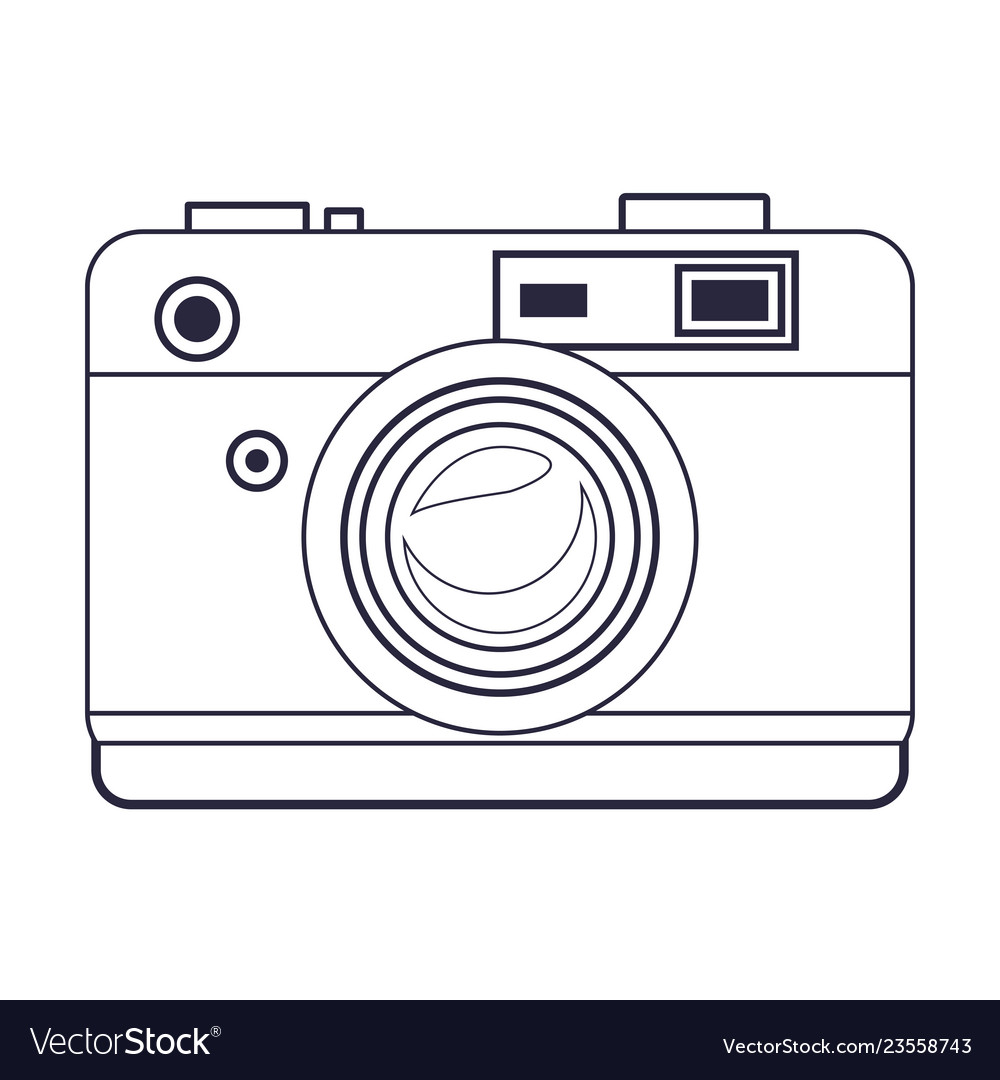 Vintage camera cartoon Royalty Free Vector Image