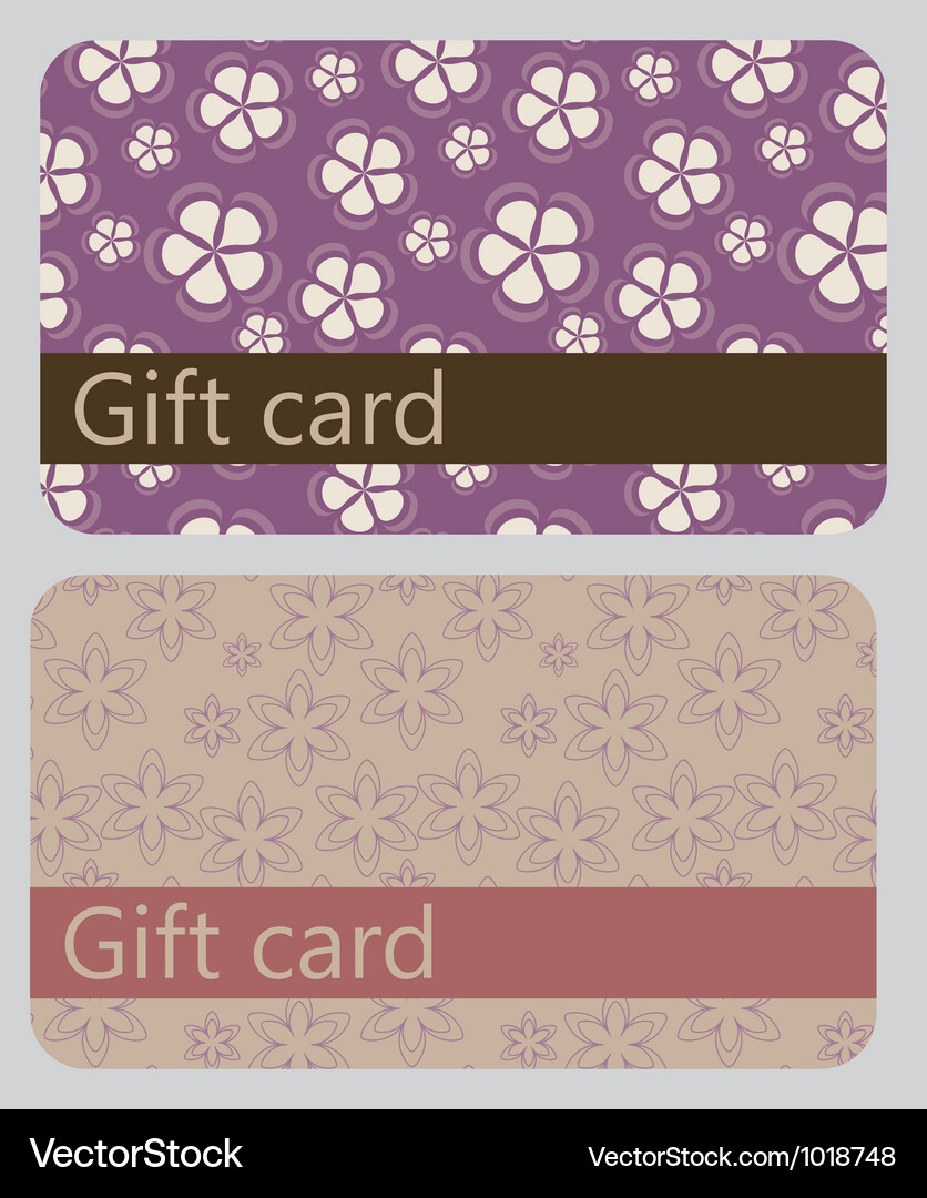 Abstract beautiful set of gift card design Vector Image