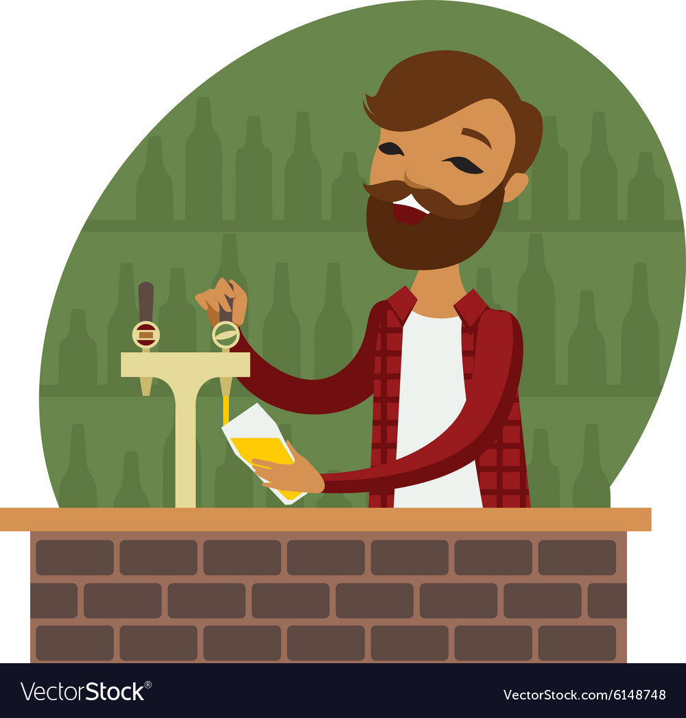 Bartender Royalty Free Vector Image - VectorStock