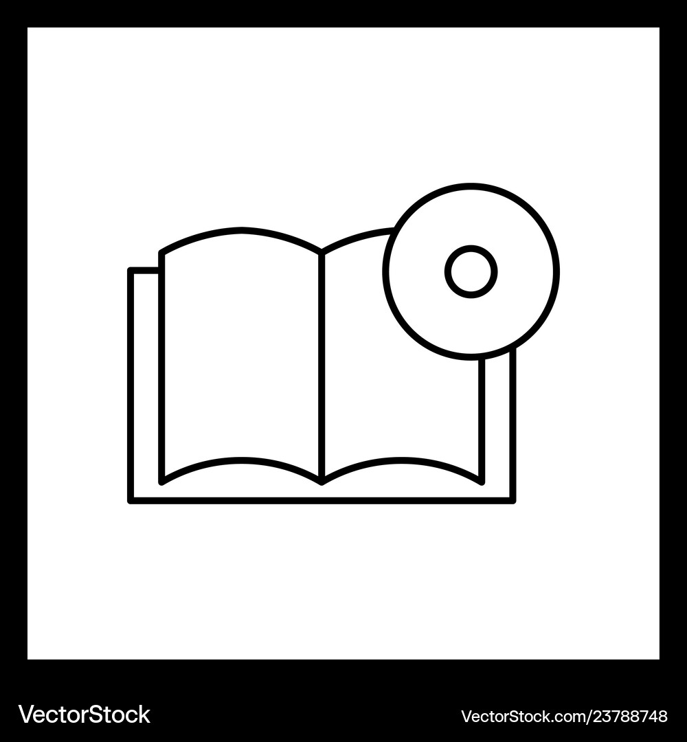 Book dvd icon Royalty Free Vector Image - VectorStock
